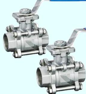 China Female Threaded Manual Ball Valve Stainless Steel 304 With ISO Mounting Pad for sale