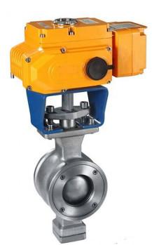 China Flanged V Type 	Floating Type Ball Valve Fixed Ball Core DN25 - DN500 for sale