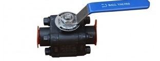 China Thread Three Piece Ball Valve Lever Operation CL150 - 2500 Pressure for sale