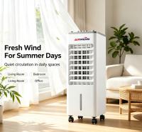 China Electric Evaporative Air Cooler Fan Plastic Eco Friendly Portable 3 Speed Large Water Tank Outdoor Hotel Use for sale