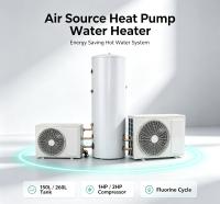 China Low Noise Air Source Heat Pump Water Heater 150L/260L Tank 1HP/2HP Compressor Fluorine Cycle Energy Saving Hot Water System for sale