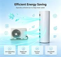 China Low Noise Air Source Heat Pump Water Heater 150L/260L Tank 1HP/2HP Compressor Fluorine Cycle Energy Saving Hot Water System for sale