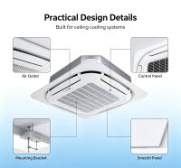 China Cloud Series Commercial Central Air Conditioner 24000-48000 BTU 4 Way Ceiling Mounted Inverter Split AC With Auto Clean 8 Way Airflow for sale