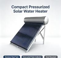 China Pressurized Evacuated Tube Solar Water Heater Stainless Steel Solar Hot Water System For Household Roof Installation for sale