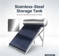 China Pressurized Evacuated Tube Solar Water Heater Stainless Steel Solar Hot Water System For Household Roof Installation for sale