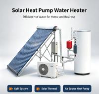 China Split Solar Heat Pump Water Heater , Solar Thermal Collector + Air Source Heat Pump Combined Hot Water System for sale