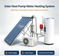 China Split Solar Heat Pump Water Heater , Solar Thermal Collector + Air Source Heat Pump Combined Hot Water System for sale