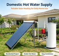 China Split Solar Heat Pump Water Heater , Solar Thermal Collector + Air Source Heat Pump Combined Hot Water System for sale
