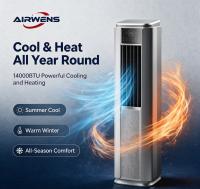 China Airwens Mobile Air Conditioner 14000BTU Cooling Heating Built In Rolling Wheels For Rental House for sale