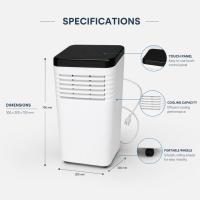 China 9000 BTU Portable Air Conditioner R290 980W 25L Dehumidifier 220V 50Hz for sale