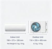 China 12000 BTU Split Air Conditioner R32 R290 R410A Wall Mounted 220V for sale