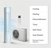 China Floor Standing Air Conditioner Cooling Heating Tower Design Remote Control With Digital Display for sale