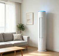 China 18000 24000 BTU Round Cabinet Air Conditioner Floor Standing R410A R32 for sale