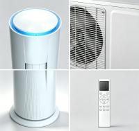 China 18000 24000 BTU Round Cabinet Air Conditioner Floor Standing R410A R32 for sale