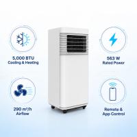 China AIRWENS Portable Air Conditioner 5000BTU Cooling Heating with Remote APP Control for sale