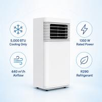 China 5000 BTU Portable Air Conditioner Cooling Only R290 Remote Control Self Clean for sale