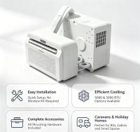 China Split Portable Air Conditioner 5000BTU 3000BTU R290 No Window Kit Quiet Operation for sale