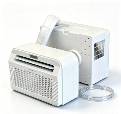China Split Window Air Conditioner 7000BTU 9000BTU WiFi 44dB Sleep Mode No Installation for sale