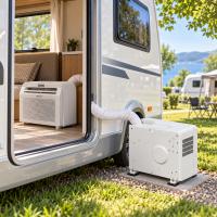 China 3000BTU 5000BTU Portable Air Conditioner R290 Refrigerant Outdoor Unit Balcony Wall For Caravan for sale