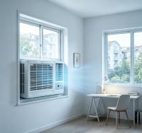 China 9000BTU Window AC Unit Fixed Frequency 440m3/h R410A for Small Rooms 298sqft for sale