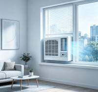 China Easy Install Portable Air Conditioner 9000BTU Cooling Heating Compact Household Window Air Conditioner for sale