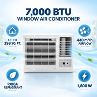 China 7000 BTU Window Air Conditioner R410A 1600W 440m3/h Single Cooling AIRWENS for sale