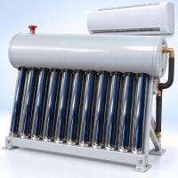China Vacuum Tube Solar Air Conditioner 9000BTU Hybrid Thermal Energy Saving For High Cost Areas for sale