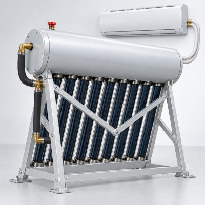 China 12000BTU Vacuum Tube Hybrid Solar Air Conditioner For Sunny Regions High Electricity Cost Areas for sale