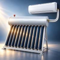 China 12000BTU Vacuum Tube Hybrid Solar Air Conditioner For Sunny Regions High Electricity Cost Areas for sale