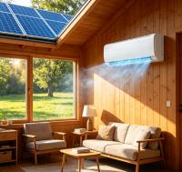 China 12000 BTU Full DC Off Grid Solar Air Conditioner For Remote Residential Buildings for sale
