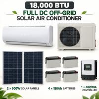 China 18000BTU AC DC Air Conditioner Grid Tied Day Solar Night Mains For Office for sale
