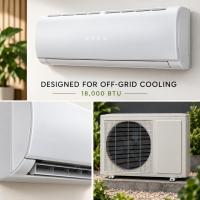 China 18000BTU AC DC Air Conditioner Grid Tied Day Solar Night Mains For Office for sale