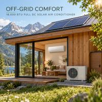 China 18000BTU AC DC Air Conditioner Grid Tied Day Solar Night Mains For Office for sale