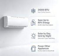 China AIRWENS 24000BTU AC DC Air Conditioner Grid Tied For Office for sale
