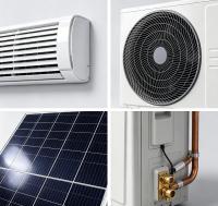 China 9000BTU Grid Tied Hybrid Solar Air Conditioner AC DC 500W-1000W Solar Day Power Night Mains for sale