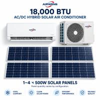 China 18000BTU Grid Tied Hybrid Solar AC Air Conditioner 500W-2000W Solar Day Power Night Mains for sale