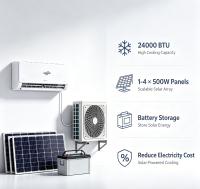 China Grid Tied Hybrid Solar Air Conditioner 24000BTU Commercial Air Conditioner AC DC for sale