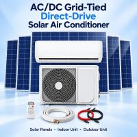 China 9000BTU AC DC Solar Air Conditioner Grid Tied 1000W Solar For Daytime Power Outage Areas for sale