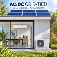 China 9000BTU AC DC Solar Air Conditioner Grid Tied 1000W Solar For Daytime Power Outage Areas for sale