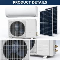 China 12000BTU AC DC Grid Tied Hybrid Solar Air Conditioner 3x500W Panels Direct Drive Mains Backup for sale