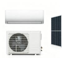 China 18000BTU Grid Tied Solar Air Conditioner Wall Mounted Uses Four 500W Panels for sale