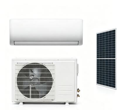 China 18000BTU Grid Tied Solar Air Conditioner Wall Mounted Uses Four 500W Panels for sale