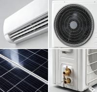 China 18000BTU Grid Tied Solar Air Conditioner Wall Mounted Uses Four 500W Panels for sale