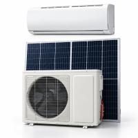China 24000BTU AC DC Grid Tied Hybrid Solar Air Conditioner Direct Drive Day Solar Night Mains For Office for sale