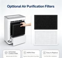 China 20-30L Portable Dehumidifier HEPA Carbon Filter Optional Matte Top Design For Home Basement for sale