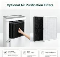 China Small Dehumidifier 20L 30L Caster Version Optional HEPA Filter Front Display For Home Closet for sale