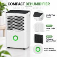 China 20L–30L Compact Dehumidifier Adds Optional Air Filtration Configurations for sale