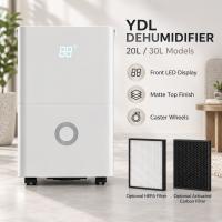 China 20L-30L Compact Portable Dehumidifier For Basement / HEPA Filter / Bedroom / Garage for sale