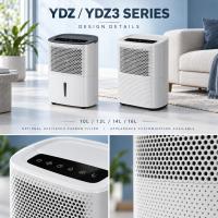 China Small Medium Dehumidifier 10-16L/Day Carbon Filter Optional Custom Design For Home Closet for sale