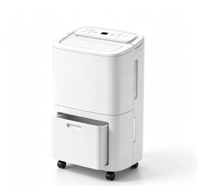 China 14-50 Pint Portable Dehumidifier Easy Pull Tank Level Indicator 360° Casters Built In Handle For Home for sale